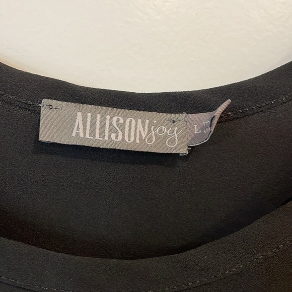 Allison Joy | Tops | Allison Joy Size Large Black | Poshmark